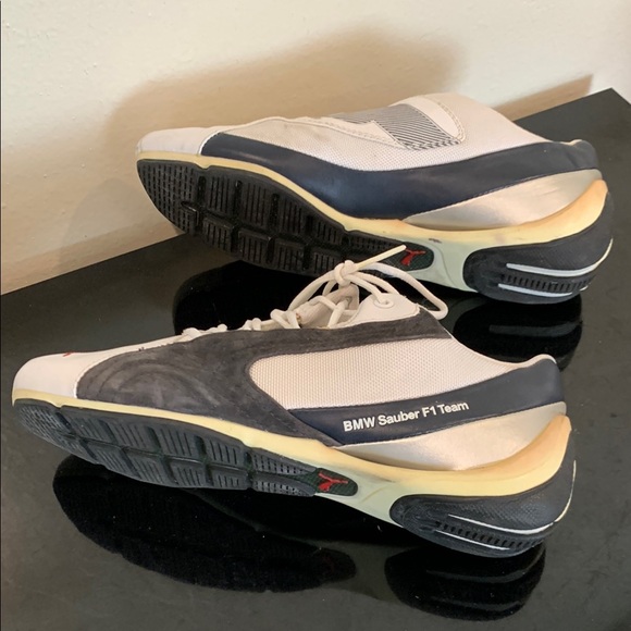 Puma | Shoes | Puma White And Black Leather Sneakers Sleek Minimalist ...